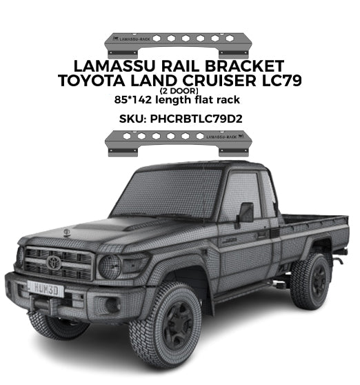 Buy Toyota lc79 2 door Landcruiser Roof Rack Online | LAMASSU RACK ...