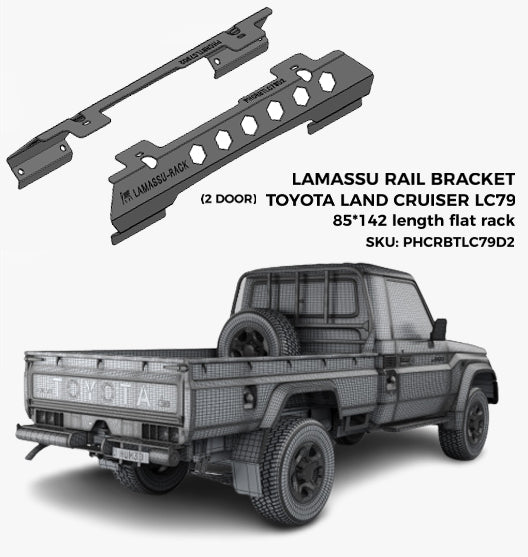 Buy Toyota lc79 2 door Landcruiser Roof Rack Online | LAMASSU RACK ...
