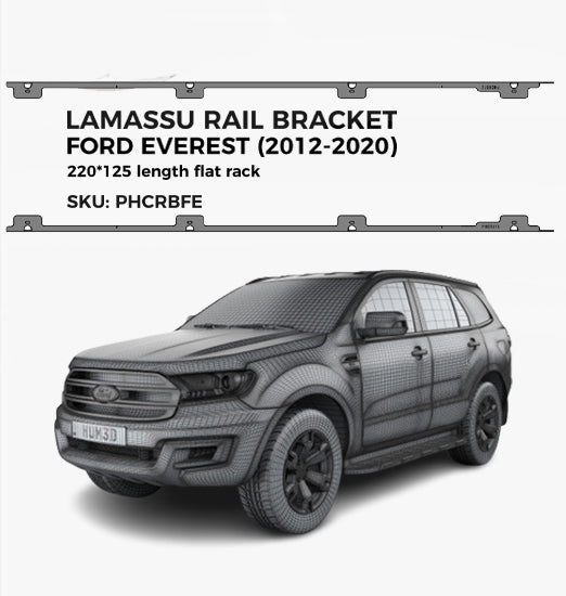 Buy Flat Ford Everest Roof Rack (2012 - 2020) Online | LAMASSU RACK ...